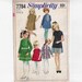 Simplicity 7784 Pattern for Child's Dress, Size 4, From 1968, Sleeve ...