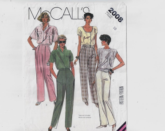 Simplicity 5663 Pattern for Misses' Set of Shirts, From 1982, Fuss Free ...