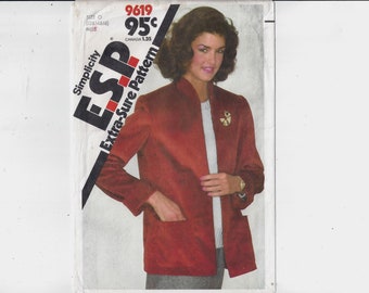Simplicity 9219 E.S.P., Extra Sure Pattern for Misses' Robe, Size 12 ...
