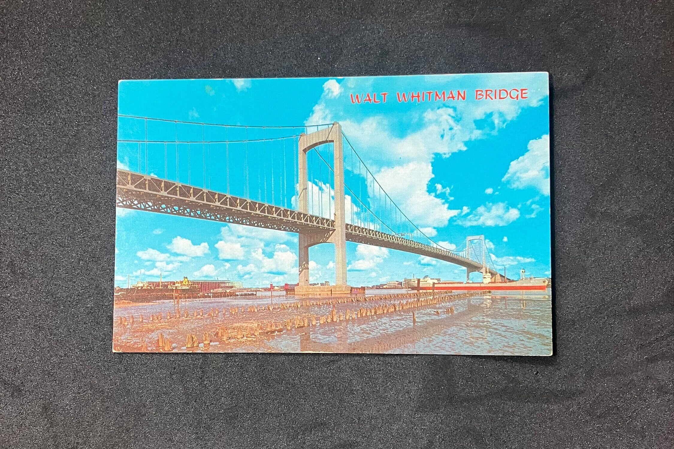1950s Postcard of Walt Whitman Bridge Over Delaware River, Philadelphia ...