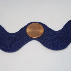 Jumbo NAVY Rick Rack, 1.4 Inch Wide Poly Fun Trim, BY the YARD, Great ...
