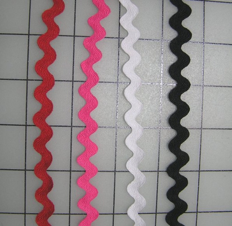 Black Medium Rick Rack in One Half Inch BY the YARD Sewing | Etsy