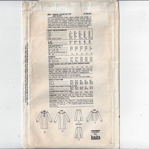 Vogue 8993 Pattern for Misses' Dress, Top, Skirt, Size 10, From 1970's ...