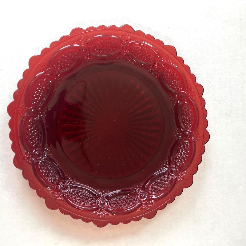 Avon Red Glassware - Etsy