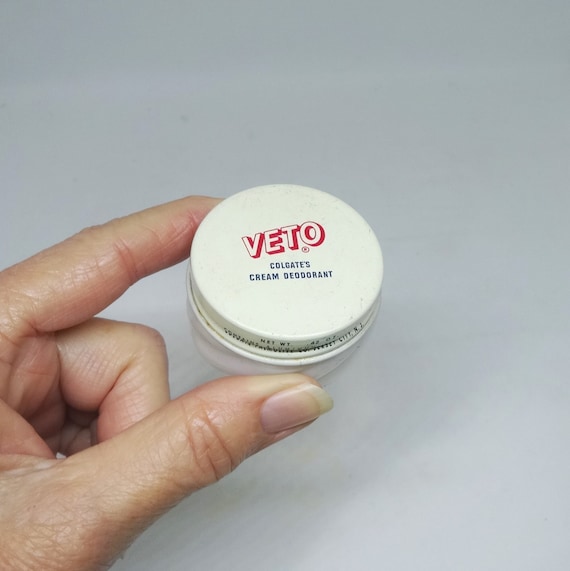 1950s VETO Cream Deodorant Jar by Colgate Palmolive NO | Etsy