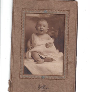 Black & White Baby Photos From Early 1900s, Studio With Covers, Set of ...