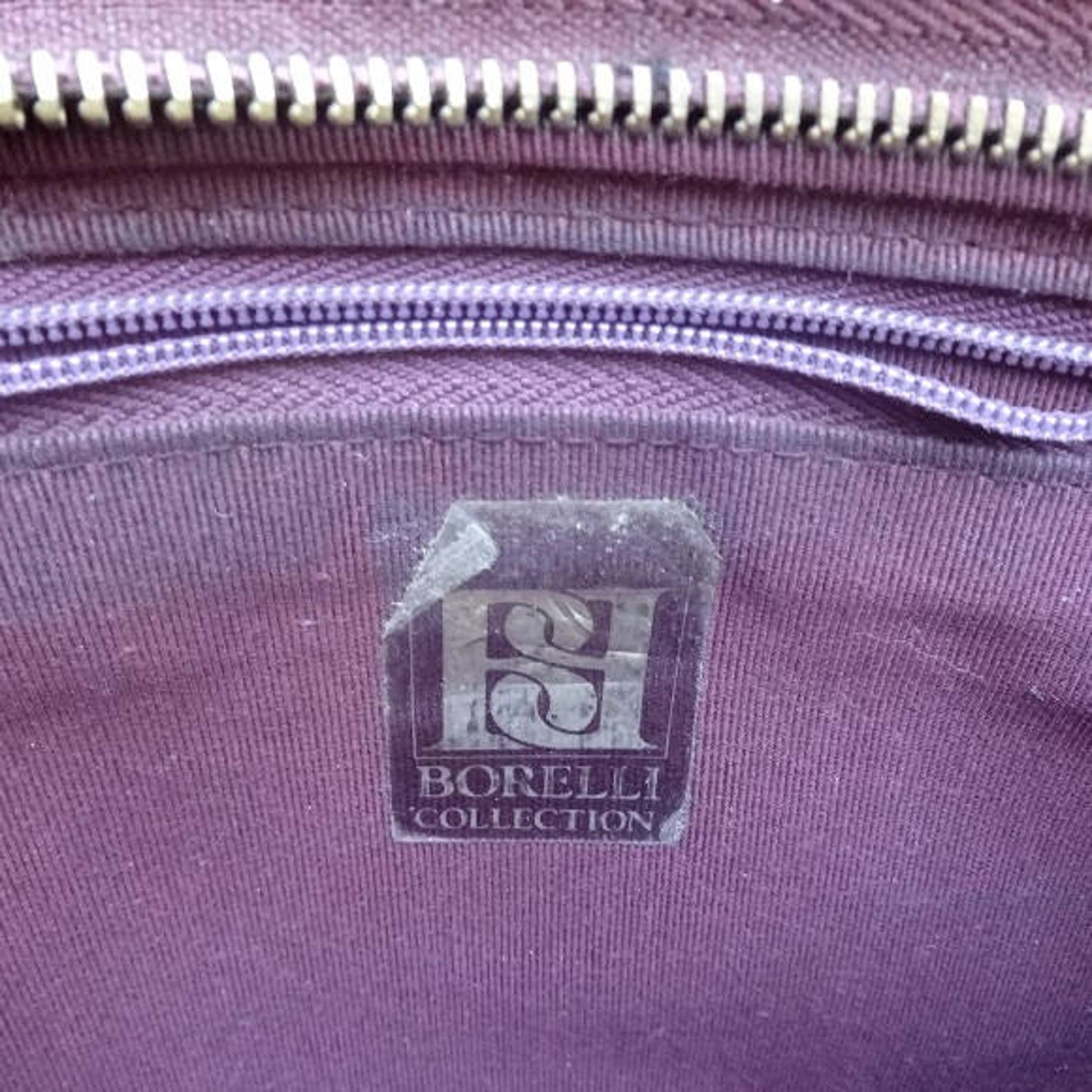 1960s Borelli Collection Leather Clutch Purse in Burgundy, Inside ...