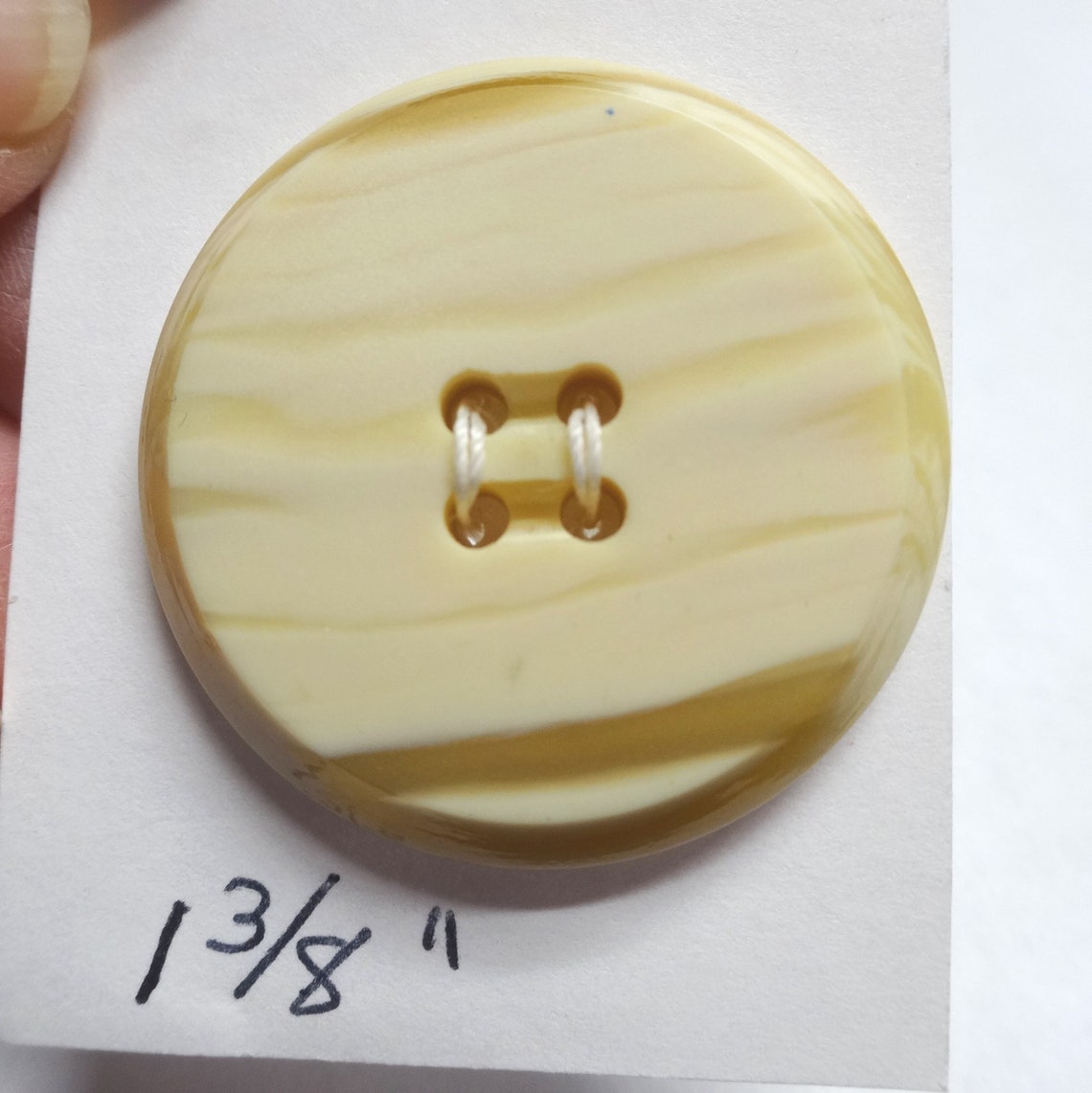 Large Plastic Button Looks Like Wood 1 3/8 Inch Diameter 4 - Etsy