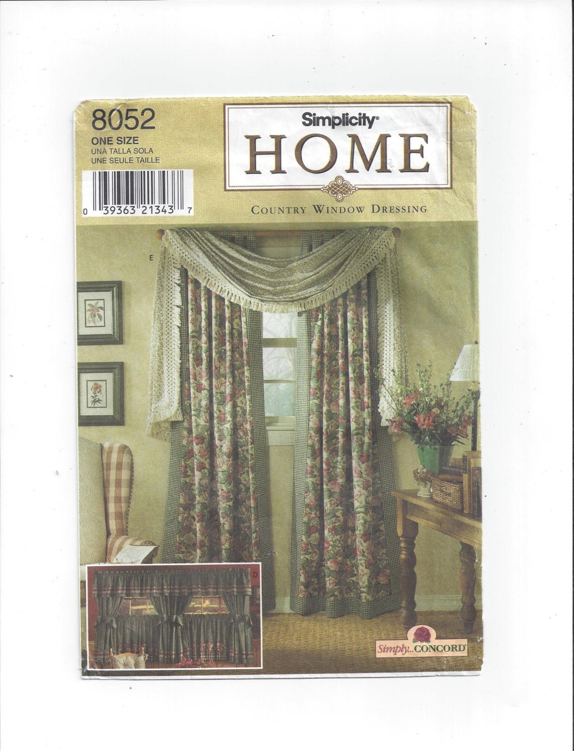 Simplicity 8052 Pattern for 6 Country Window Treatments | Etsy
