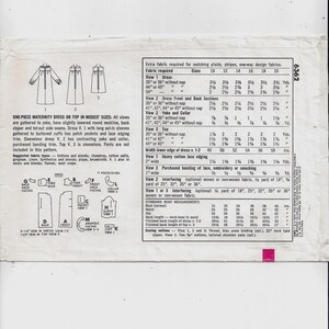 Simplicity 6362 Pattern for Misses' Maternity Dress, Top, Size 10, From ...