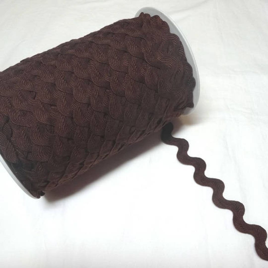 1 Inch Rick Rack Sewing Trim in BROWN in 2-YARD Increments, Polyester ...