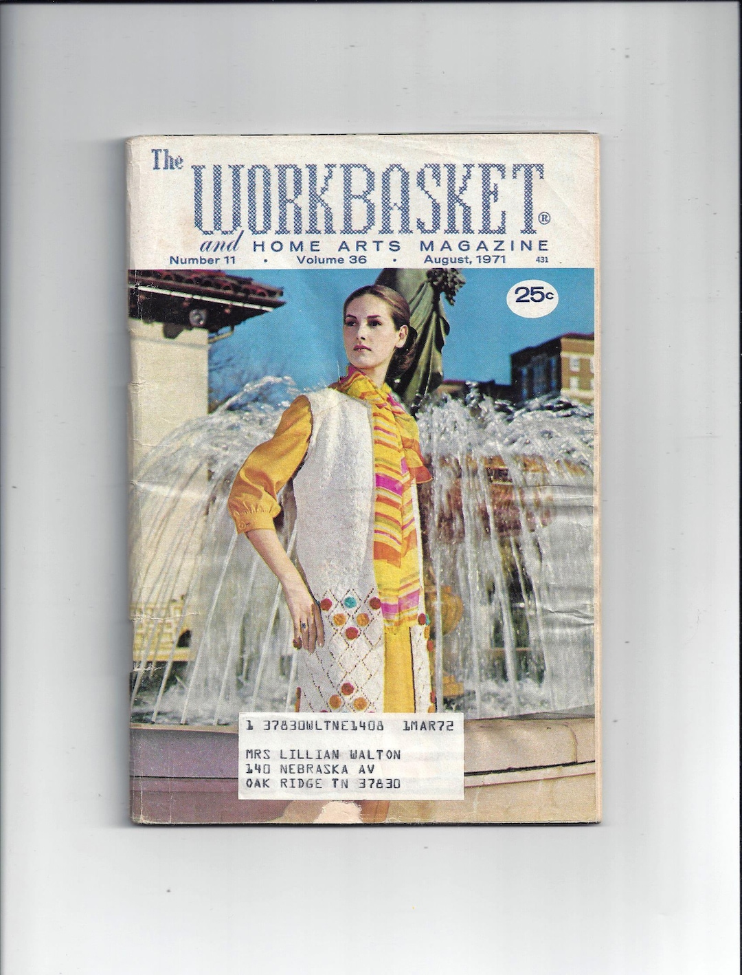 Workbasket & Home Arts Magazine, August 1971, Home Knitting, Crochet ...