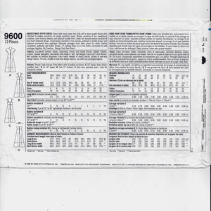 Simplicity 9600 Pattern for Misses' Dress, Robe, Design Own Dress, Size ...