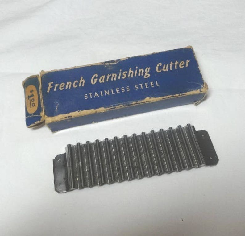 1950s Stainless Steel French Garnishing Cutter With Box - Etsy