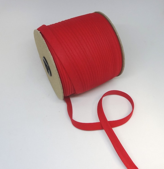 Red Half Inch Double Fold Bias Tape Binding BY the Yard | Etsy