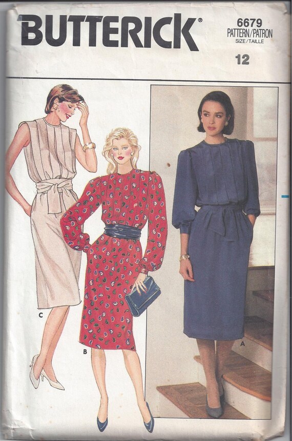 Butterick 6679 Pattern for Misses' Dress in 3 Styles Size - Etsy