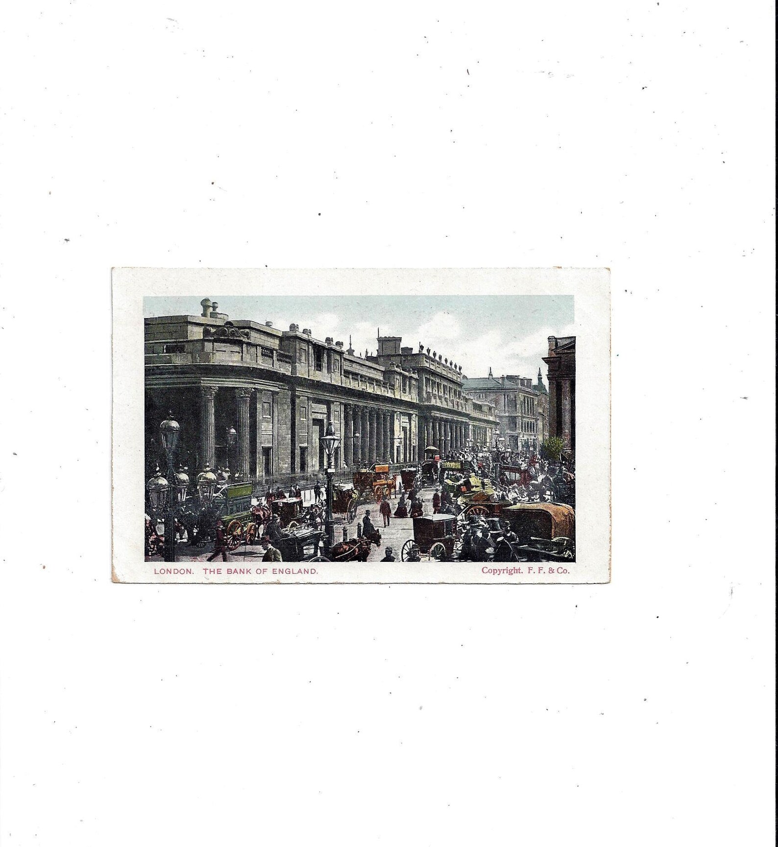 Late 1800s Postcard of the Bank of England, London, Victorian Era ...