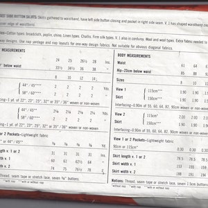 Simplicity 5576 Pattern for Misses' Side Button Skirts, Size 10, From ...