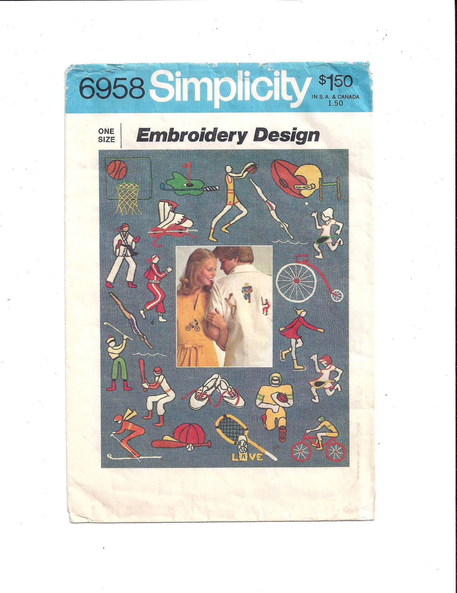 Simplicity 6958 Wax Transfer Pattern for Hand Embroidery | Etsy