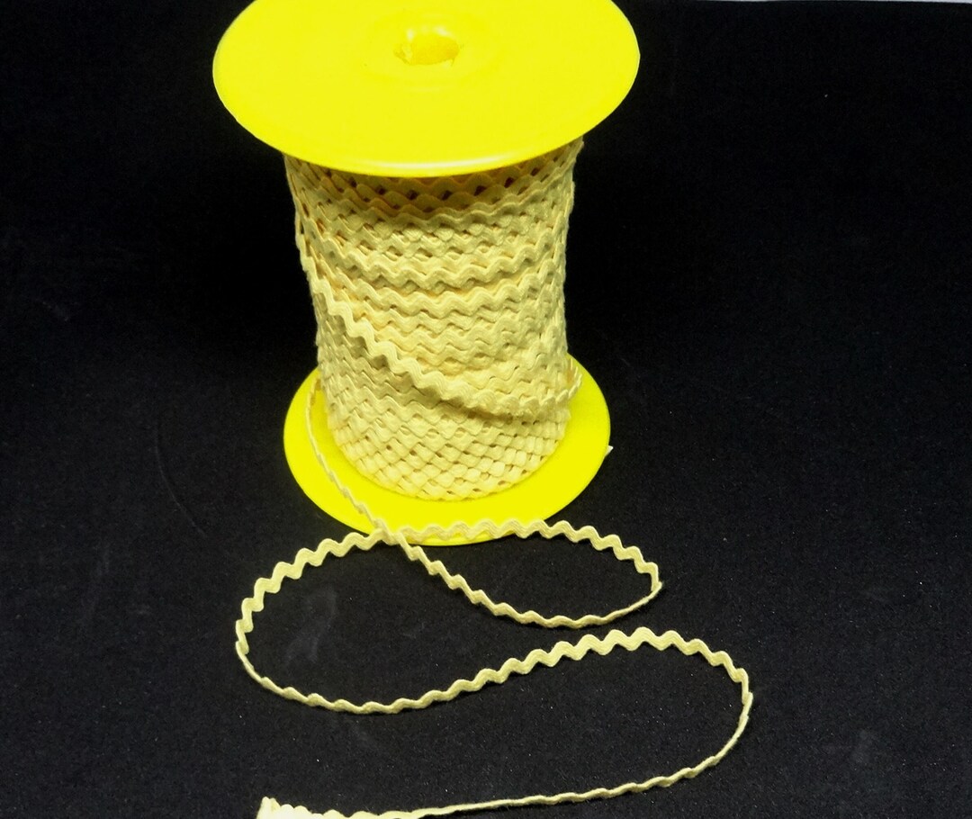 Butter YELLOW Baby Rick Rack, in 2-YARD Increments, #13 Size, 3/16 In ...