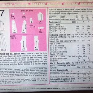 Simplicity 8567 Pattern for Girls' Dress, Tunic, Bell Bottom Pants ...