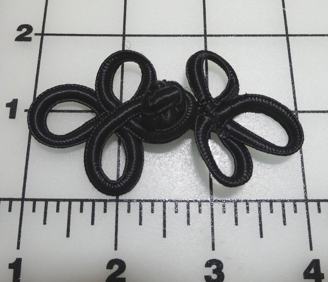 Chinese Loop Frog Closure Fastener in Black 3 Inches Long - Etsy