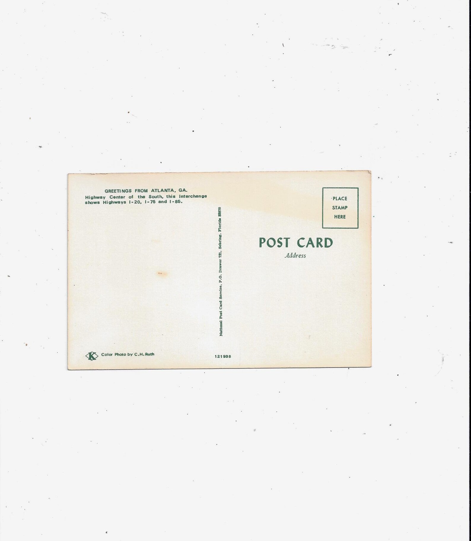 1960s Postcard of Atlanta Georgia Interstates I-20 I-75 - Etsy