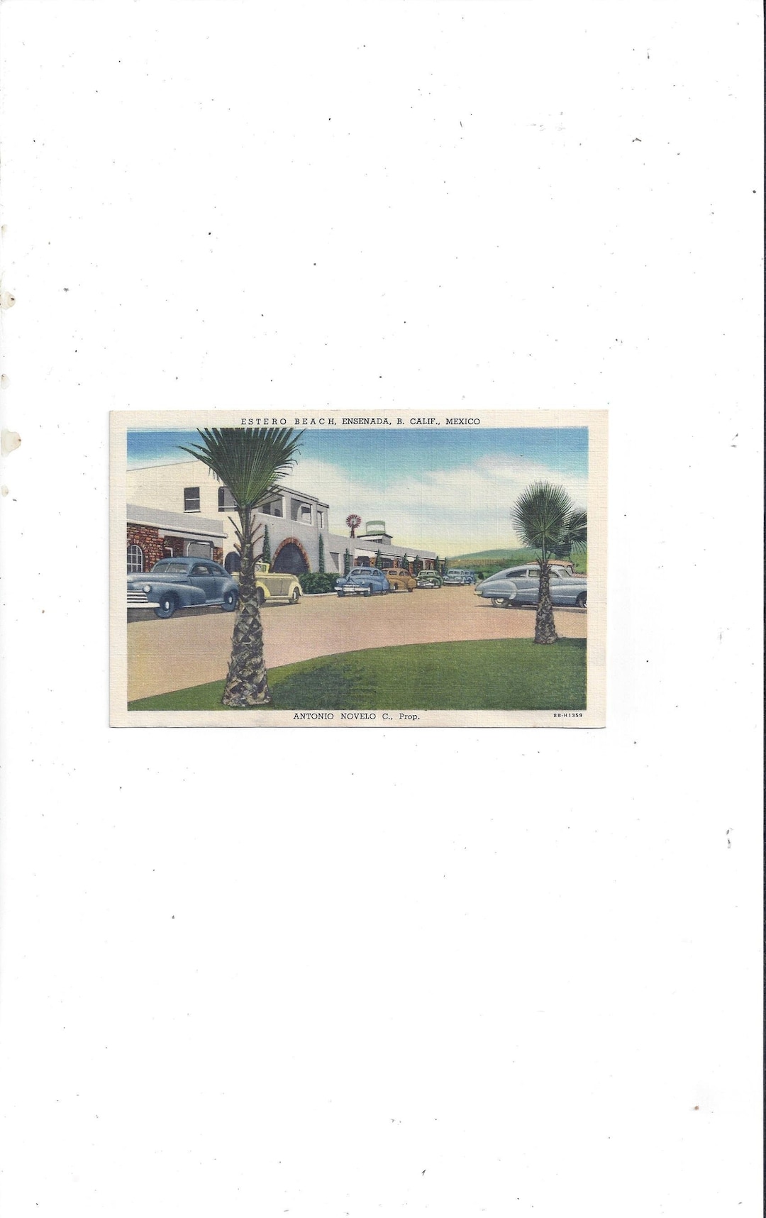 1940s Linen Postcard of Estero Beach, Ensenada, California, and Mexico ...