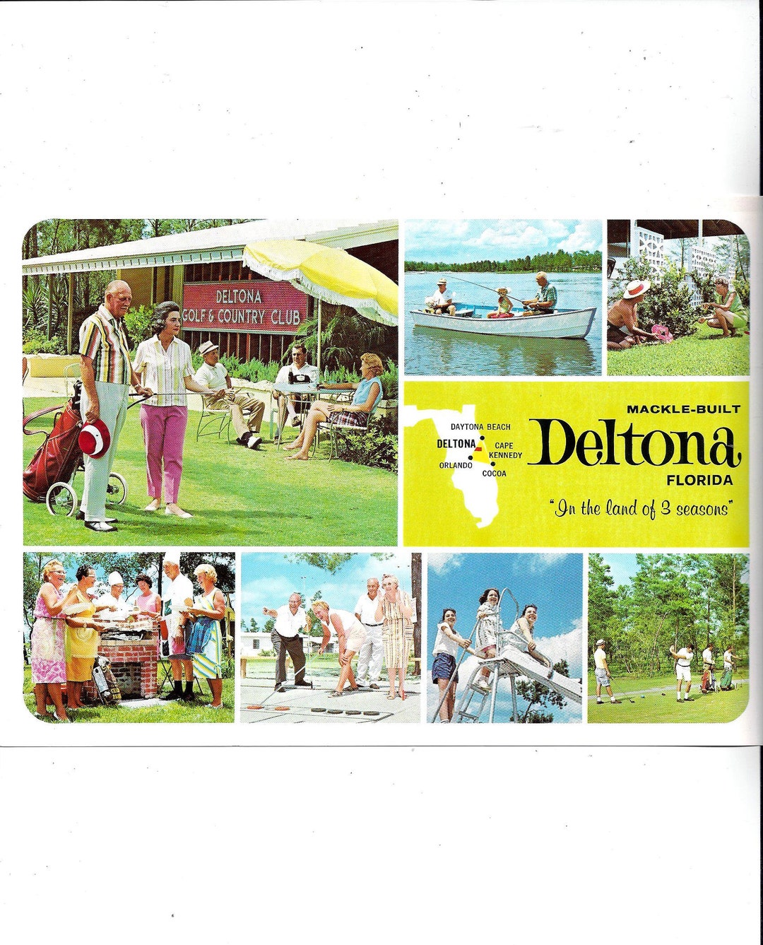 1960s Jumbo Postcard of Deltona Golf & Country Club, Florida, 8 5/8 X 6 ...
