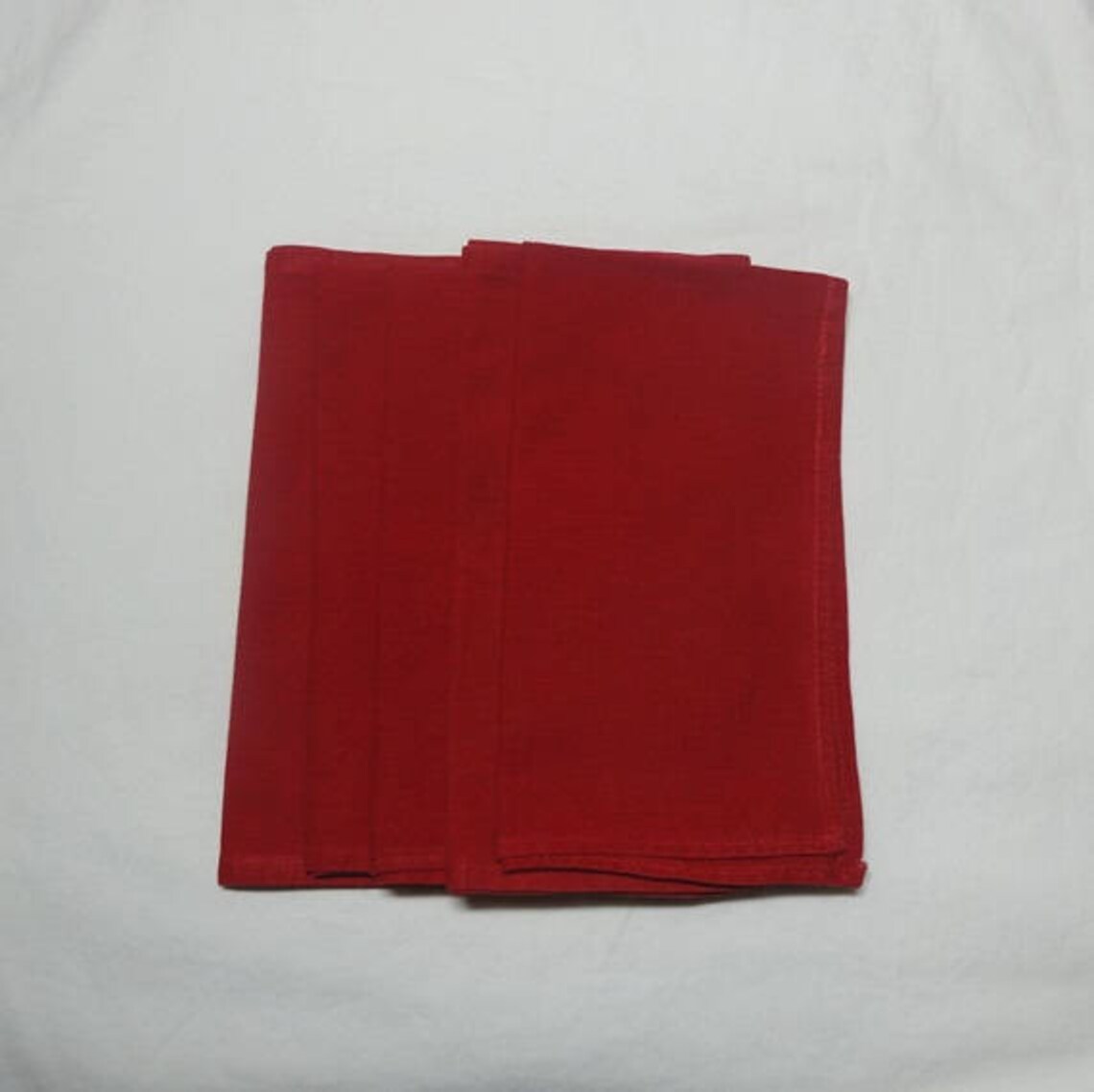 1960s Cocktail Napkins In Red Set Of 5 14 X 7 25 Inches Etsy