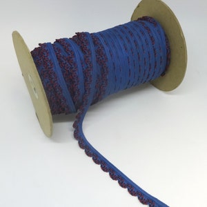 Blue & Red Poly Braid Trim With Lip, 1/2 Inch Wide, in 2-YARD ...