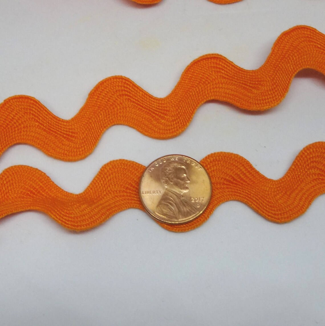 1 Inch Rick Rack Sewing Trim in ORANGE Polyester BY the - Etsy