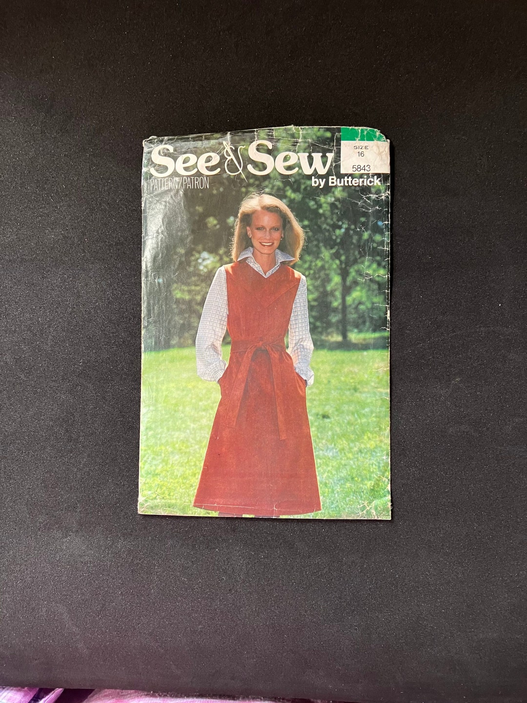 Butterick 5843 See & Sew Vintage Sewing Pattern for Misses' Jumper ...