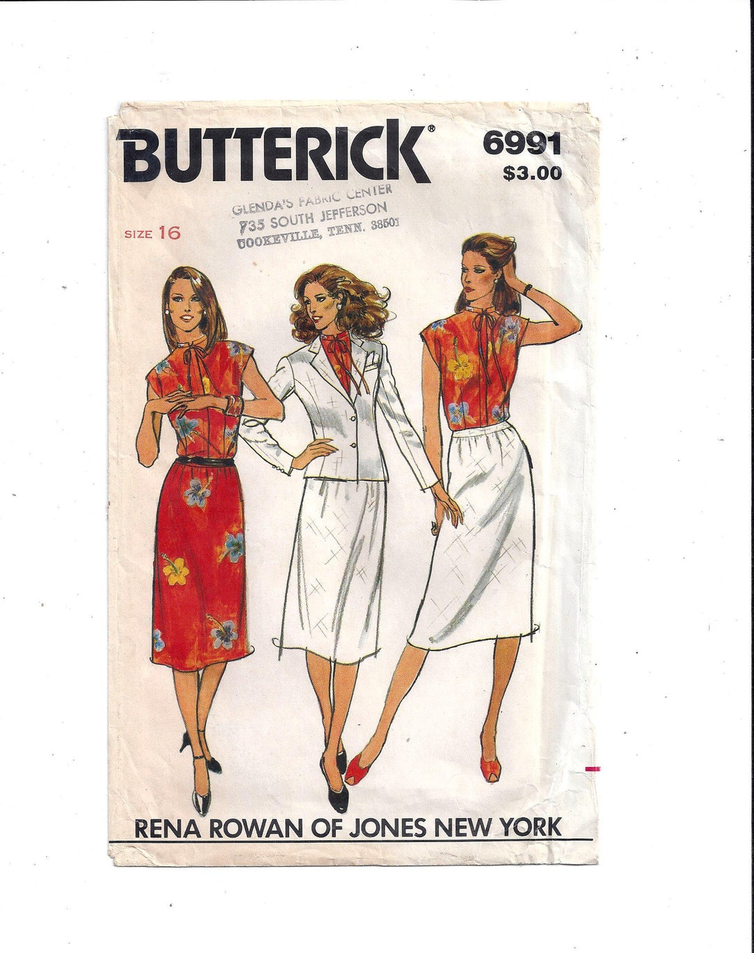 Butterick 6991 Pattern for Misses' Jacket, Blouse, Skirt, Rena Rowan of ...