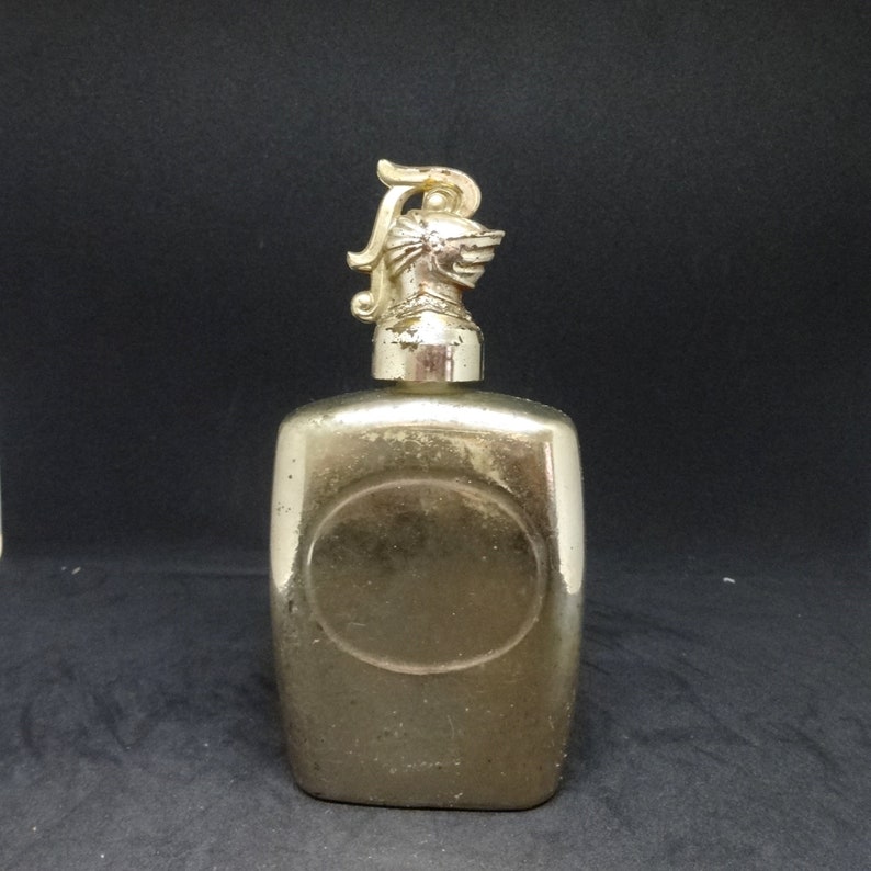 1970s-1980s Kings Men Luxury Talc Powder in Gold Painted Glass Bottle ...