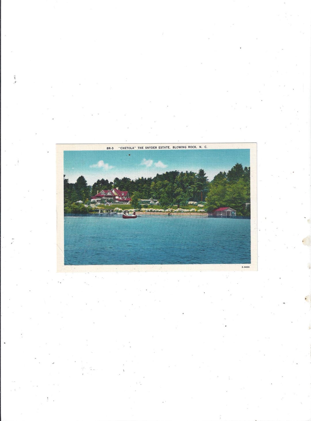 Chetola Postcard, Snyder Estate, Blowing Rock, North Carolina, Linen ...