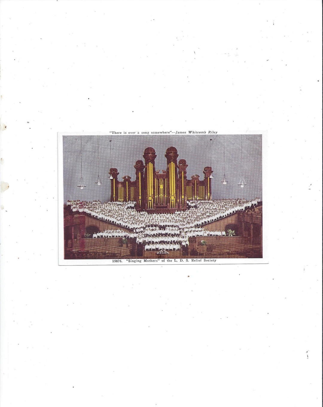 1930s Postcard of Singing Mothers Choir of the LDS Relief Society ...