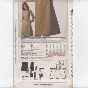 Simplicity 8189 E.S.P. Pattern for Misses' Back Wrap Jumper, Extra Sure ...