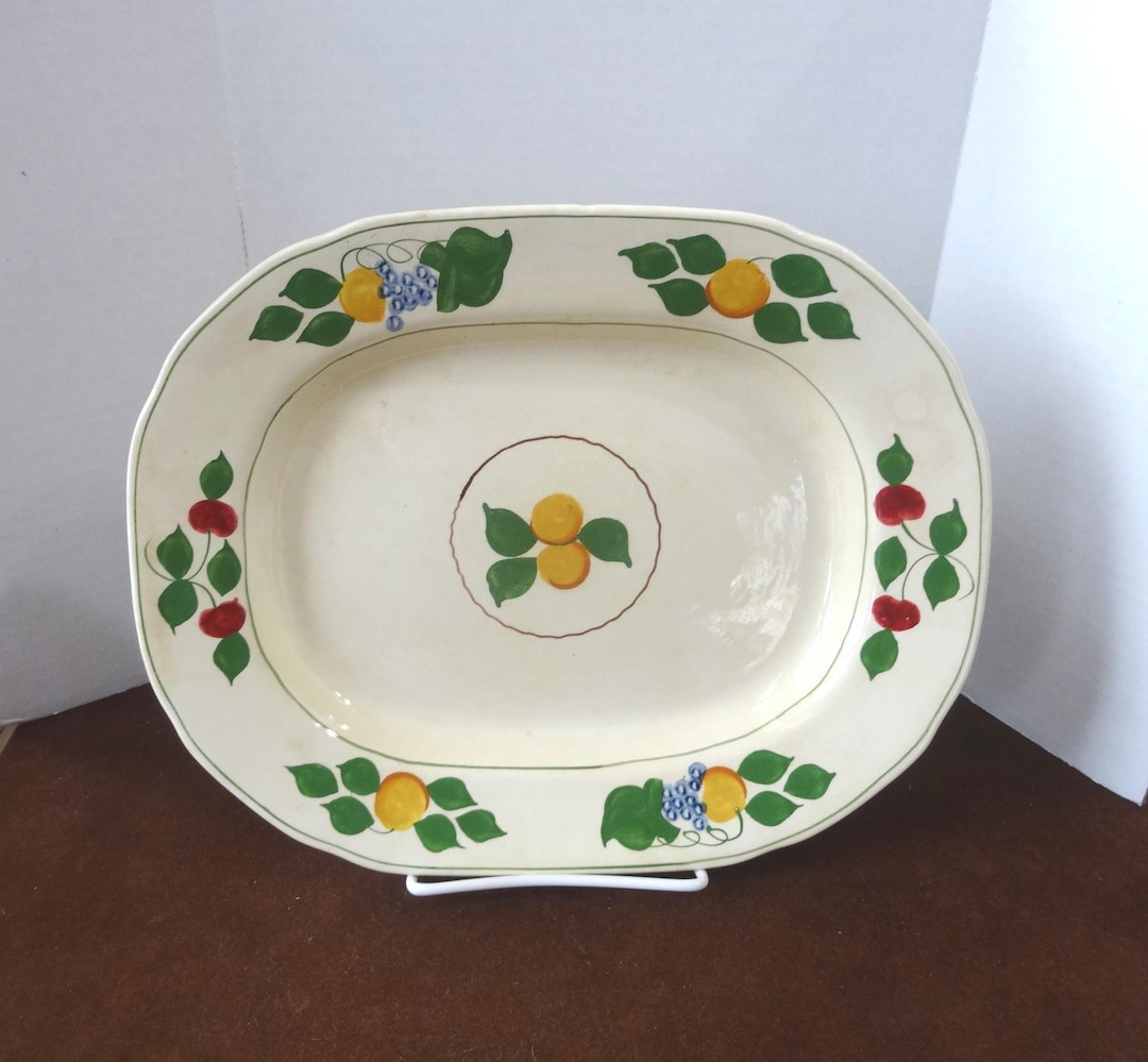 Titian Ware Hand Painted Platter by Royal Ivory Adams, RD 673892, With ...
