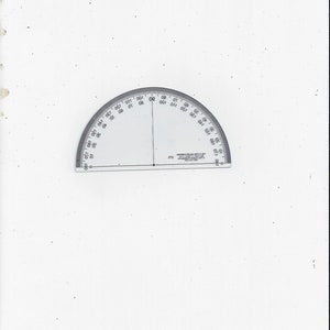 Plastic Half Circle Template, C-thru Ruler Company, 180 Degrees Angle ...