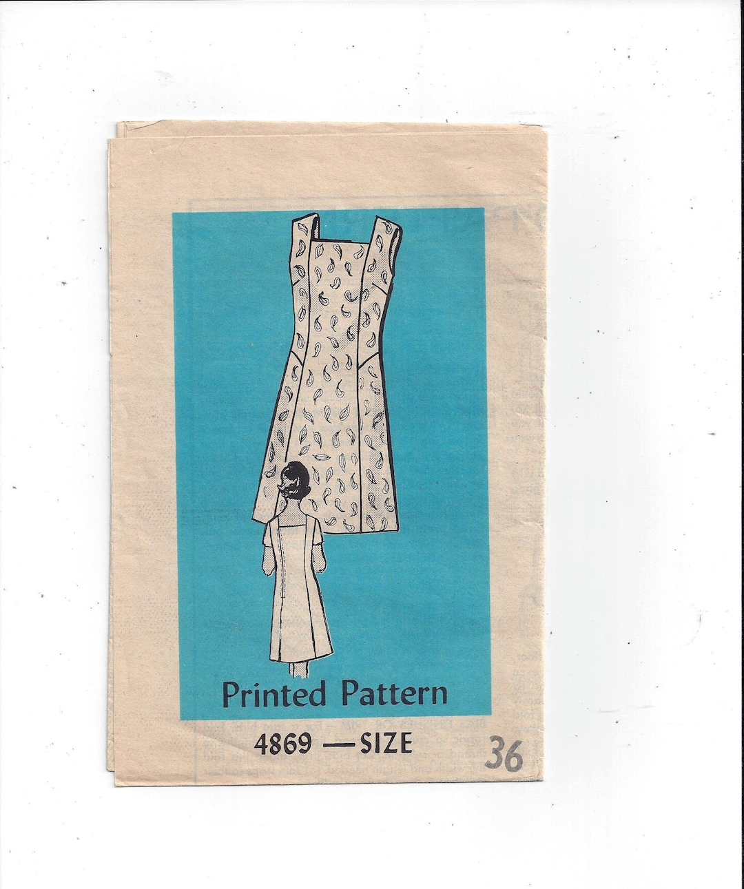Anne Adams Mail Order Pattern 4869 for Misses' Dress, Size 36, Bust 40 ...