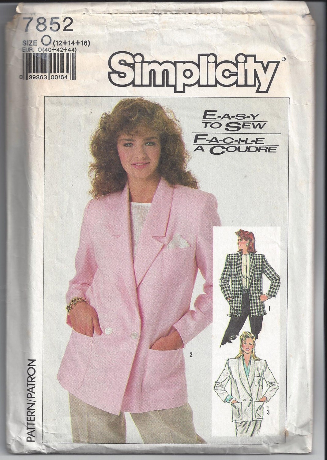Simplicity 7852 Pattern for Easy to Sew Misses' Loose - Etsy