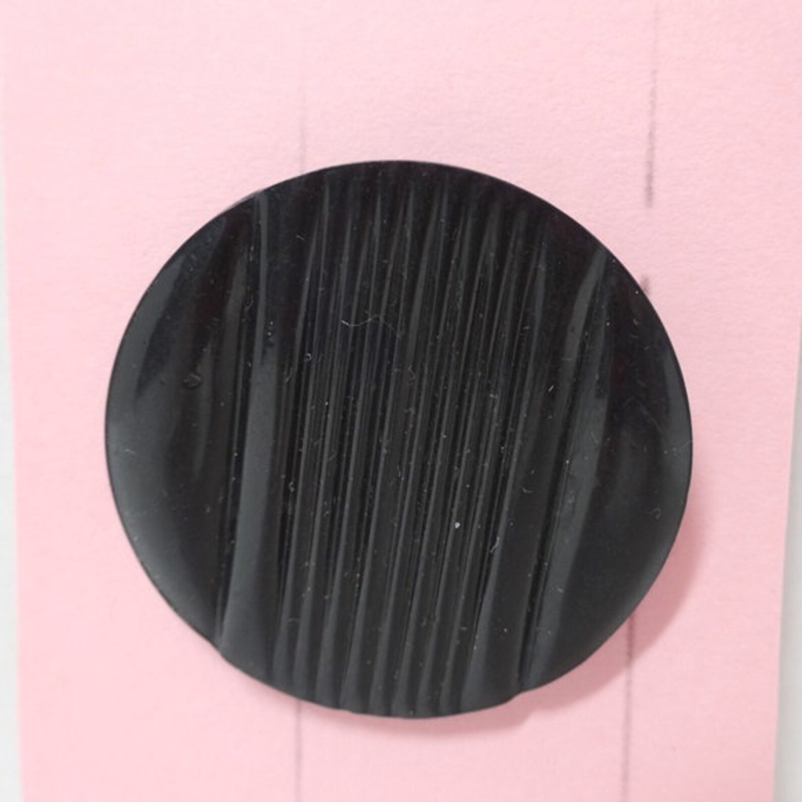 1950s Large Button in Black Carved Grooves 1 & 11/16 Inch - Etsy