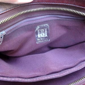 1960s Borelli Collection Leather Clutch Purse in Burgundy, Inside ...