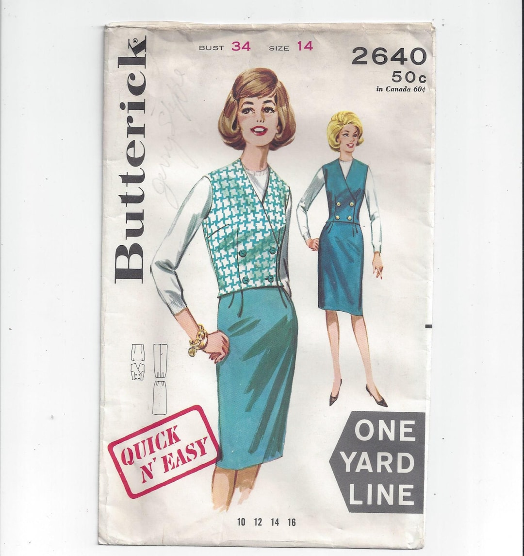 Butterick 2640 Pattern for Misses' Quick 'N Easy Coordinates, Skirt ...