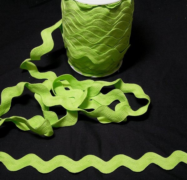 Jumbo Apple Green Rick Rack Sewing Trim 1.4 Inch Wide Poly - Etsy