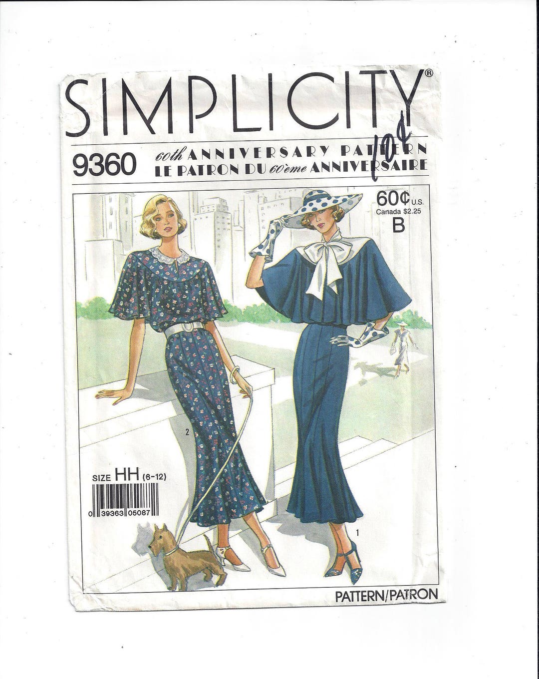 Simplicity 9360 Pattern for Retro Edwardian Dress, 60th Anniversary ...