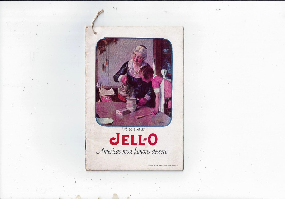 1923 Jell-o Recipe Booklet & Tips, 16 Pages, Beautiful Graphics, Jello ...
