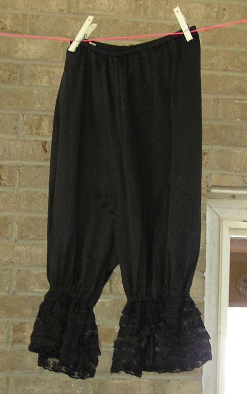 1960s Vintage Black Pantalettes or Bloomers With Lace Trimmed - Etsy