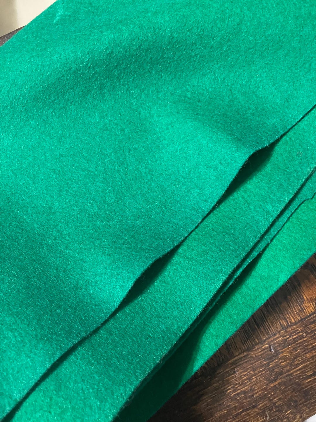 Emerald Green Wool Felt, 58 X 36 Inches, Thicker Than Most, Use for ...